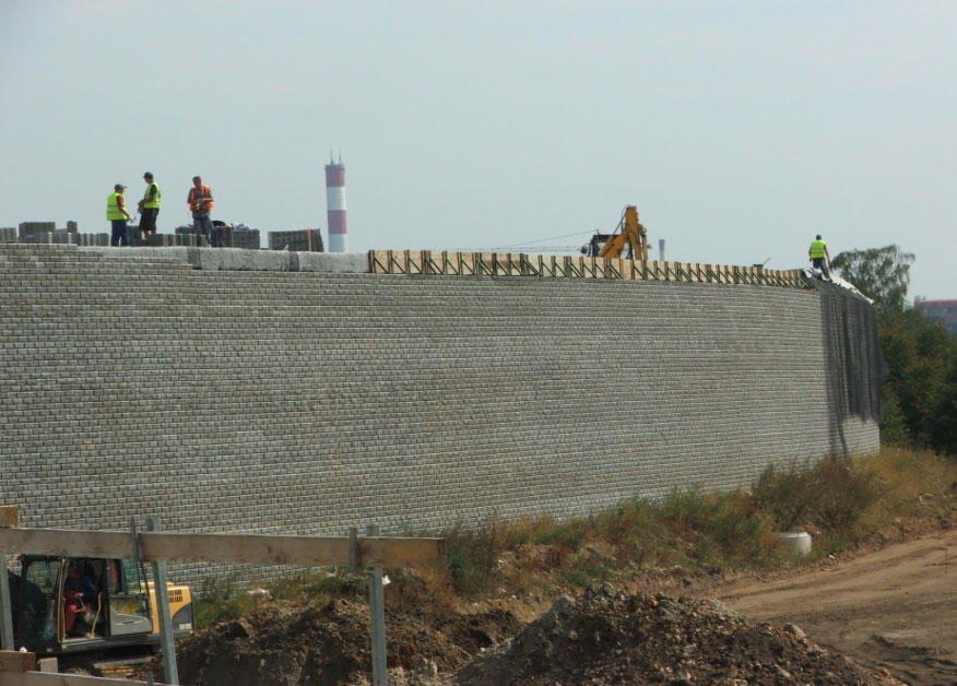 Retaining walls with block facing - INORA – Your reliable and ...